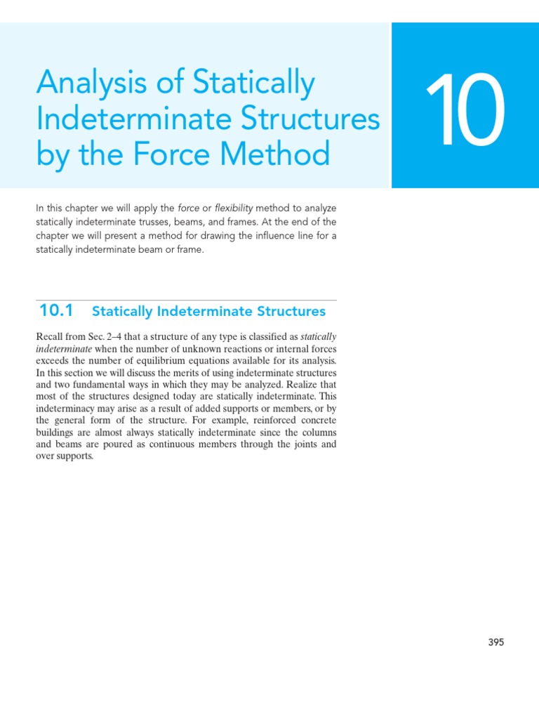 Analysis of Statically Indeterminate Structures by The Force Method | PDF | Beam (Structure) | Force