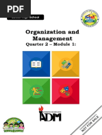 Organization and Management: Quarter I Module 1: Basic Concepts and ...