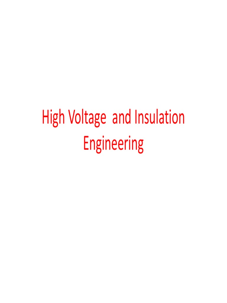 High Voltage and Insulation Engineering | PDF | Rectifier | Capacitor