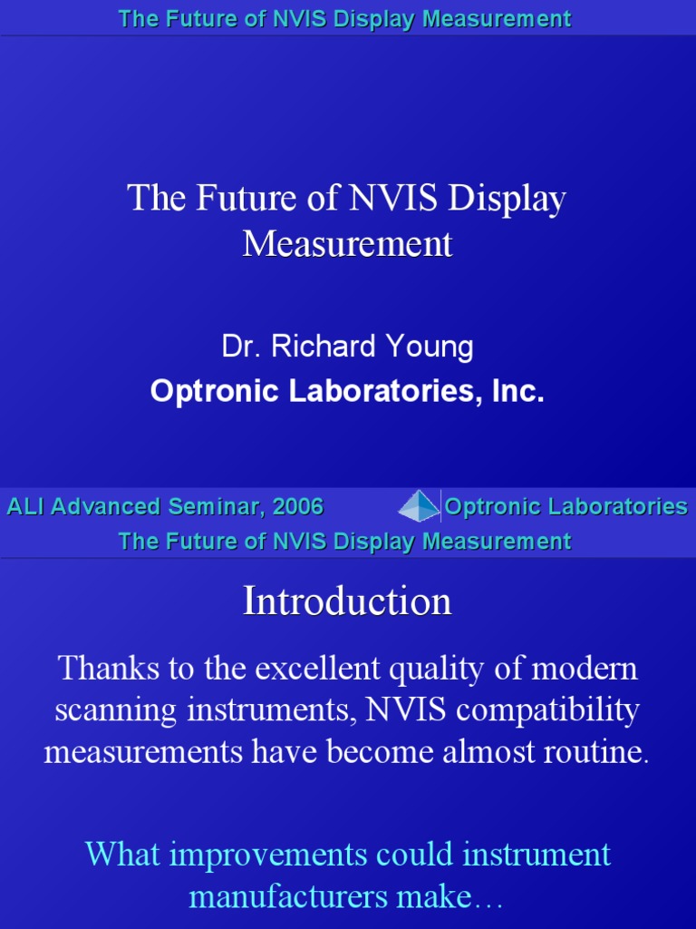 1224787448p28 Future of Nvis Display MSMT | PDF | Applied And ...