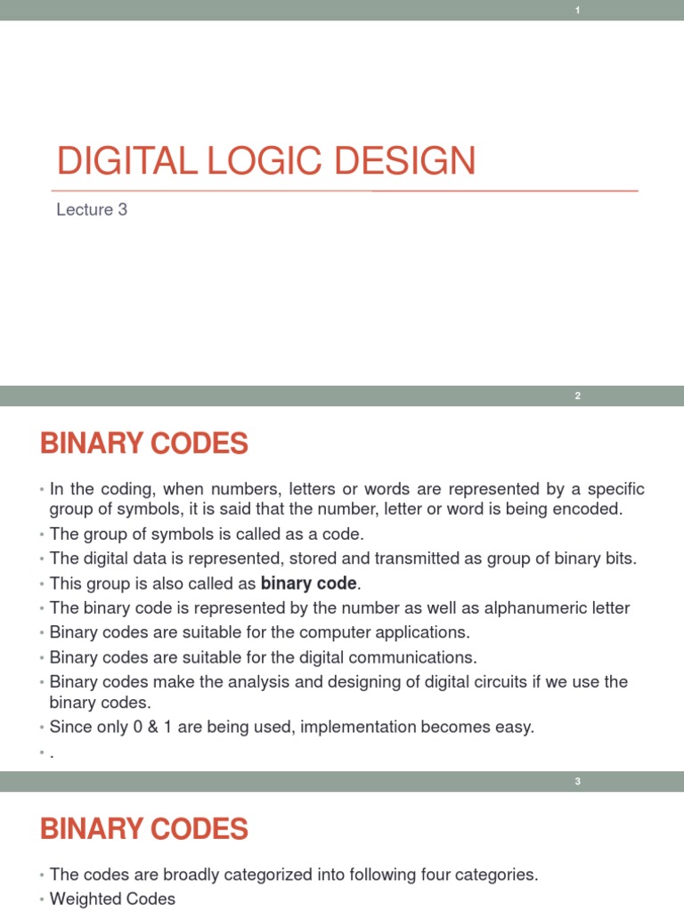 Digital Logic Design | PDF | Binary Coded Decimal | Bit