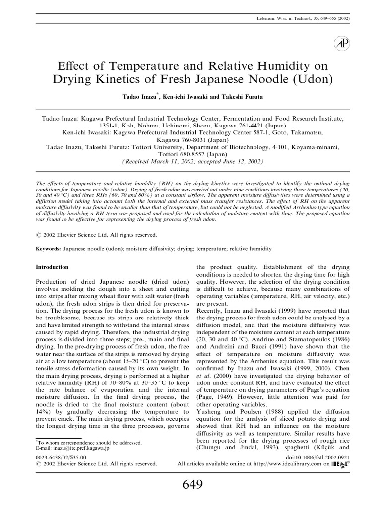 Temperatyura A Umidade Relativa | Descargar gratis PDF | Humidity | Diffusion