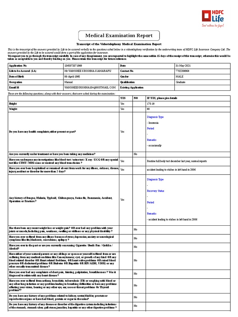 Death Verification Medical Report | PDF | Physical Examination ...