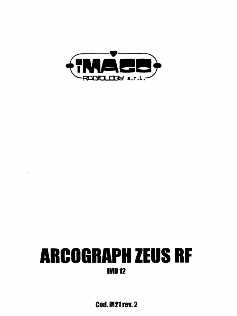 IMD-12 - M21 - 02 - Arcograph Zeus Manuals - Ing | PDF