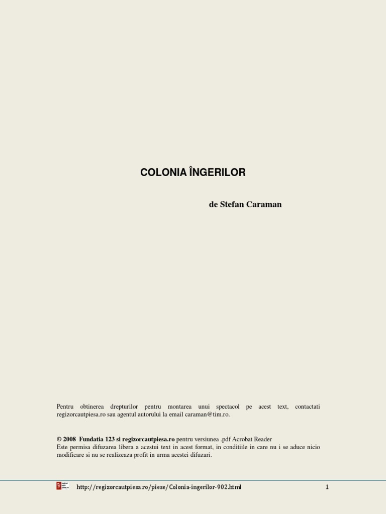 Colonia Ingerilor | PDF