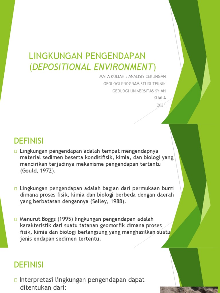 CONTINENTAL DEPOSITIONAL ENVIRONMENTS | PDF
