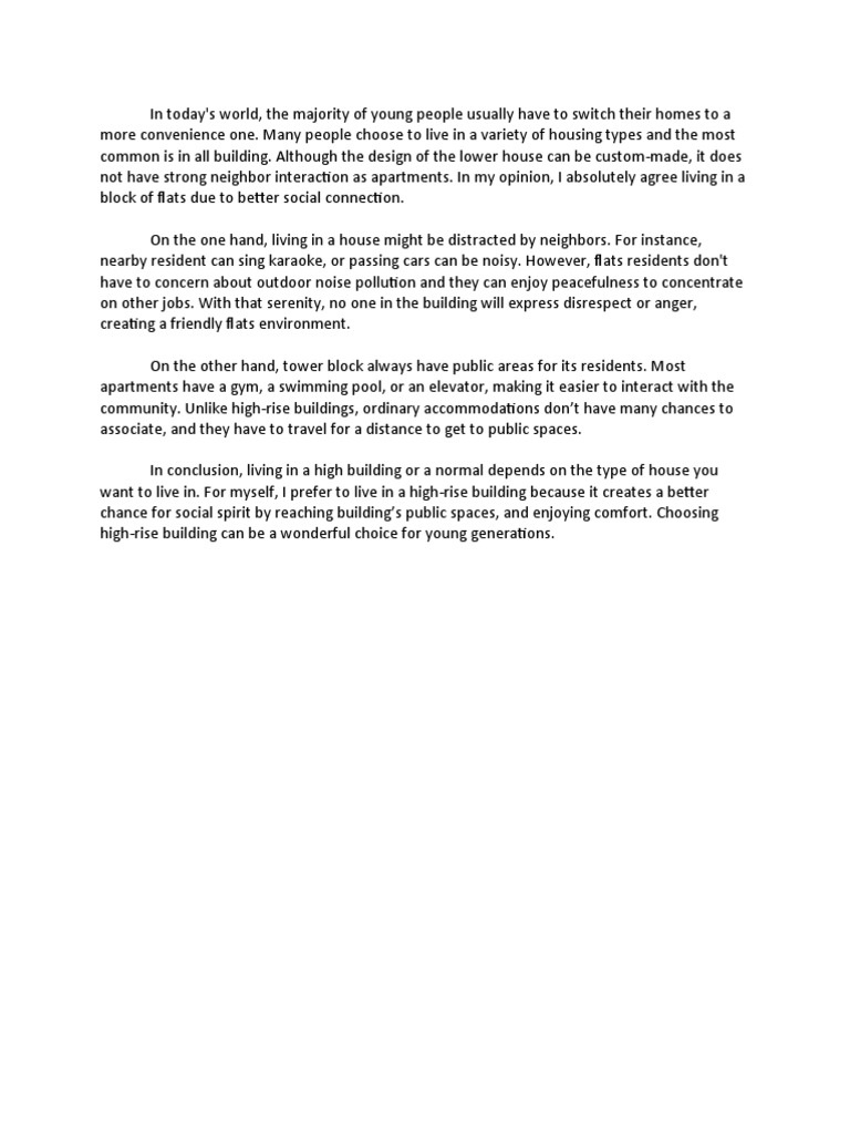 High-Rise Apartment and House | PDF