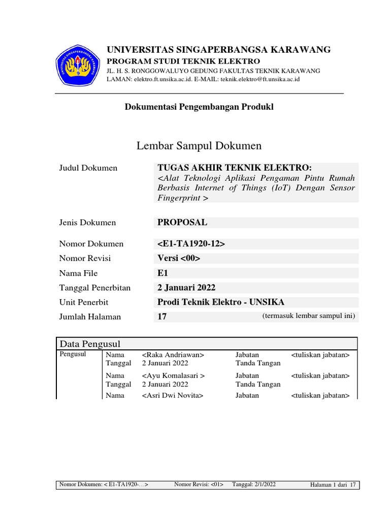 E1 - E5 Altekno Mapiru | PDF