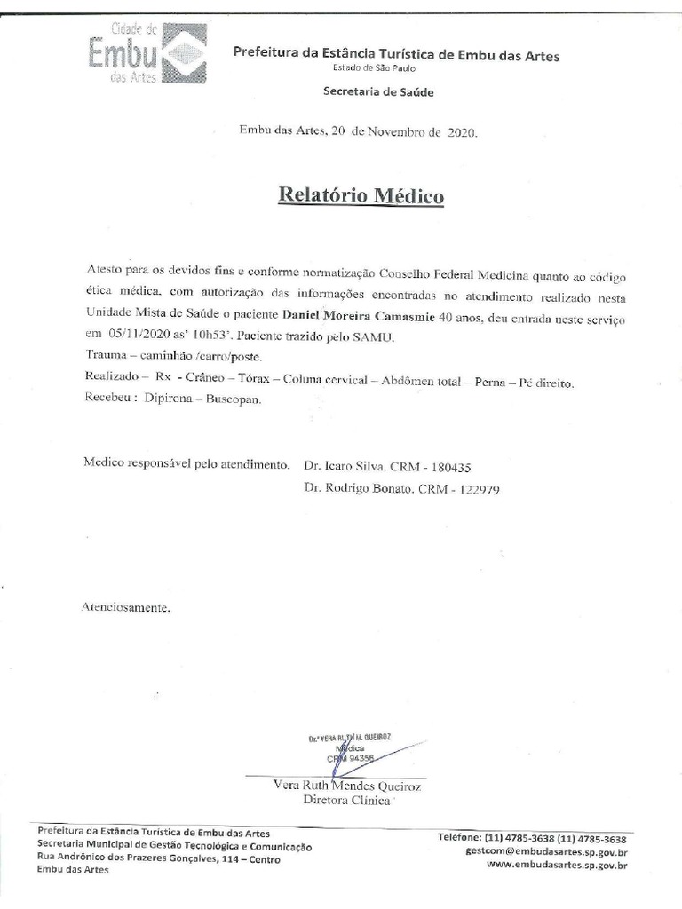 Relatório Medico | PDF