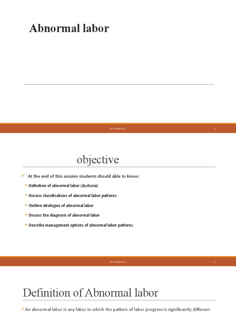 Abnormal Labor | PDF | Childbirth | Pelvis