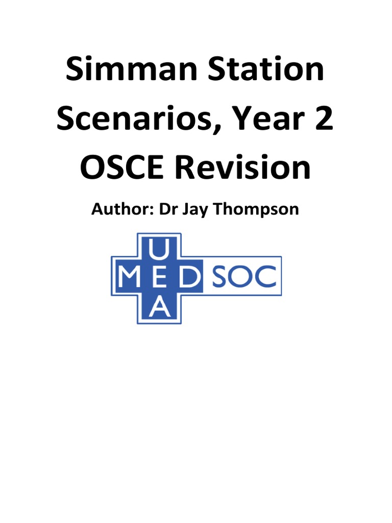 ABCDE Emergency Scenarios - OSCE Revision | PDF | Myocardial Infarction ...