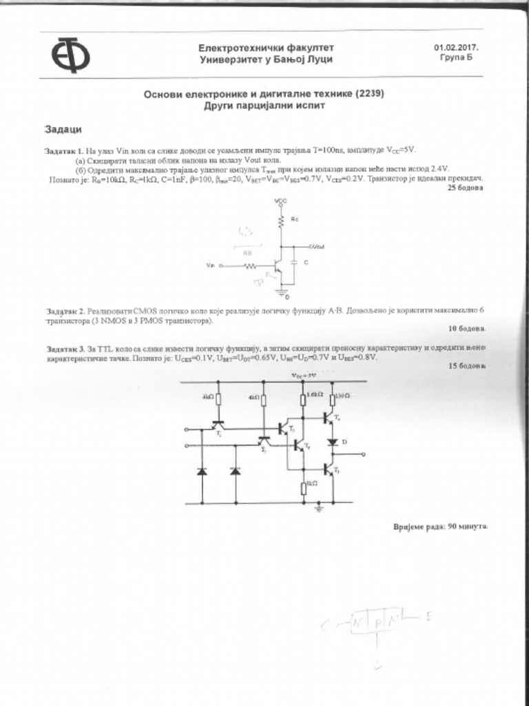 Osnovi Elektronike I Digitalne Tehnike | PDF