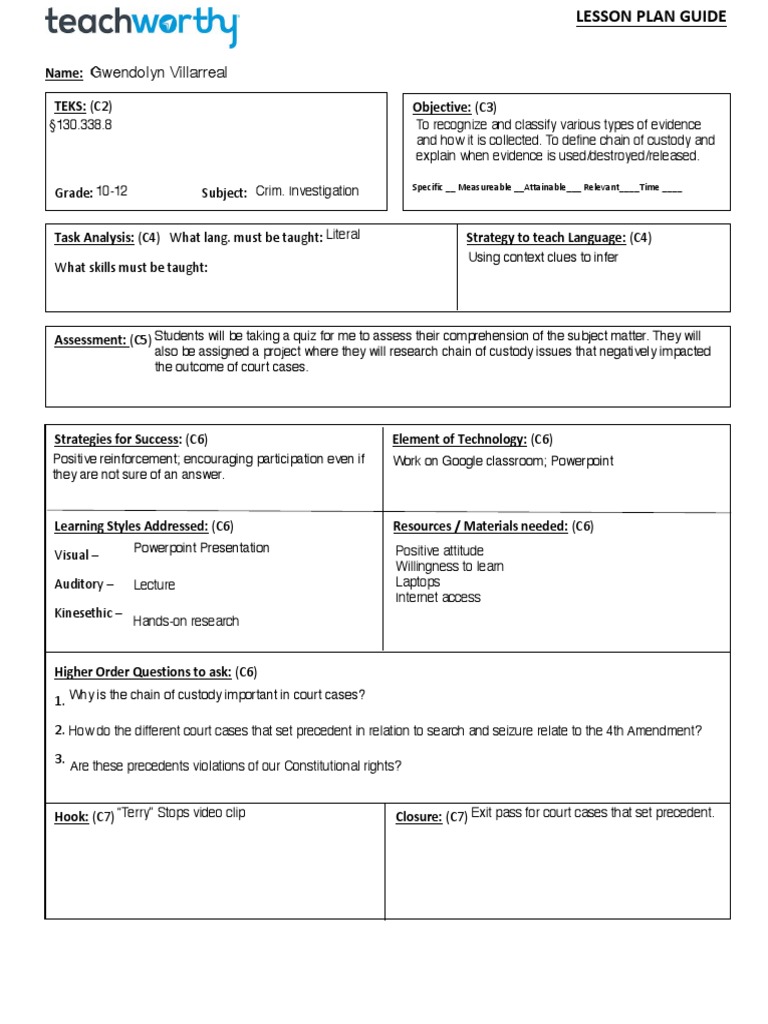 LPG 2 | PDF | Lesson Plan | Learning Styles