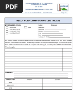 Mechanical Completion Certificate | PDF