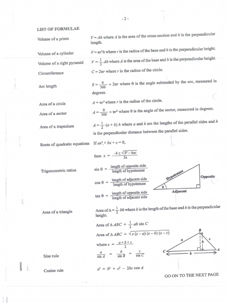 General Knowledge Questions Set Two CXC Mathematics | PDF