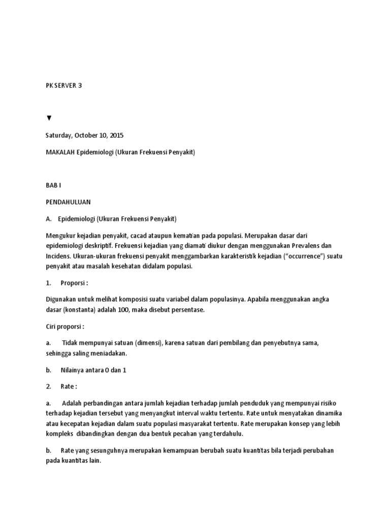 Epidemiologi Kel1 | PDF