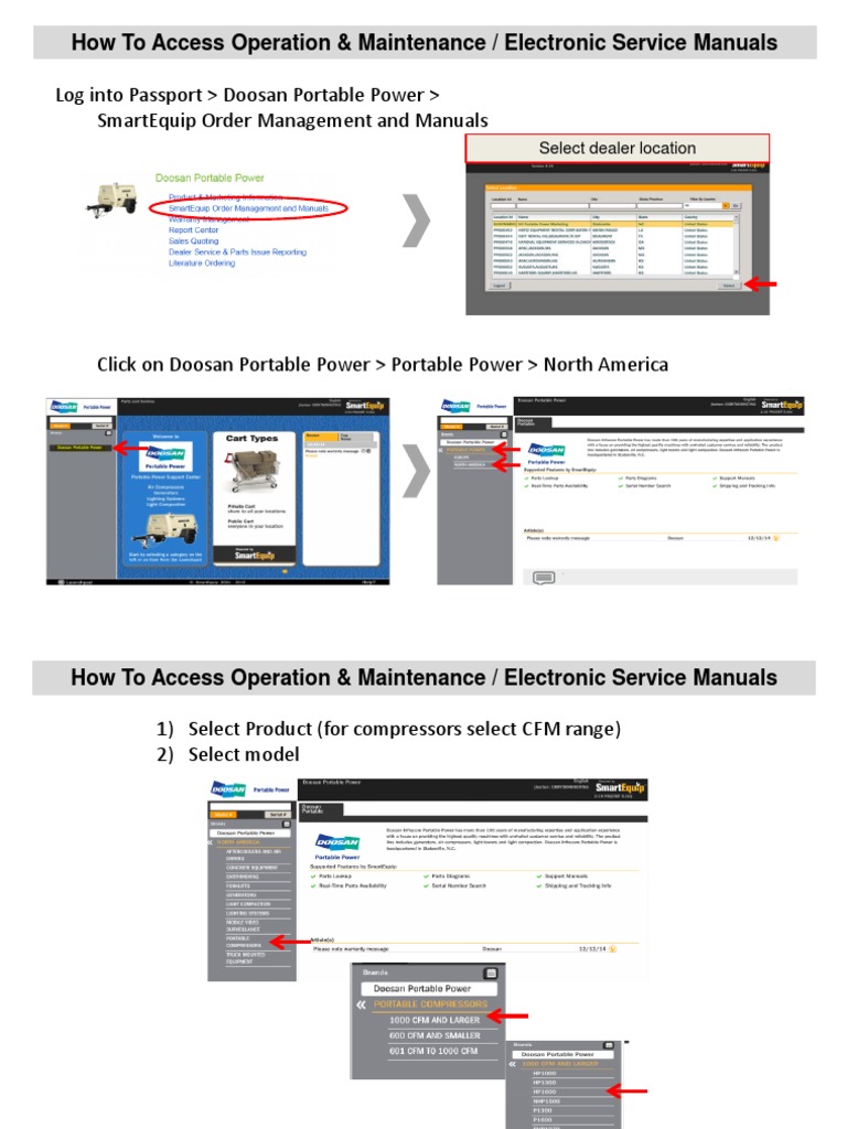 Log Into Passport Doosan Portable Power Smartequip Order Management and ...