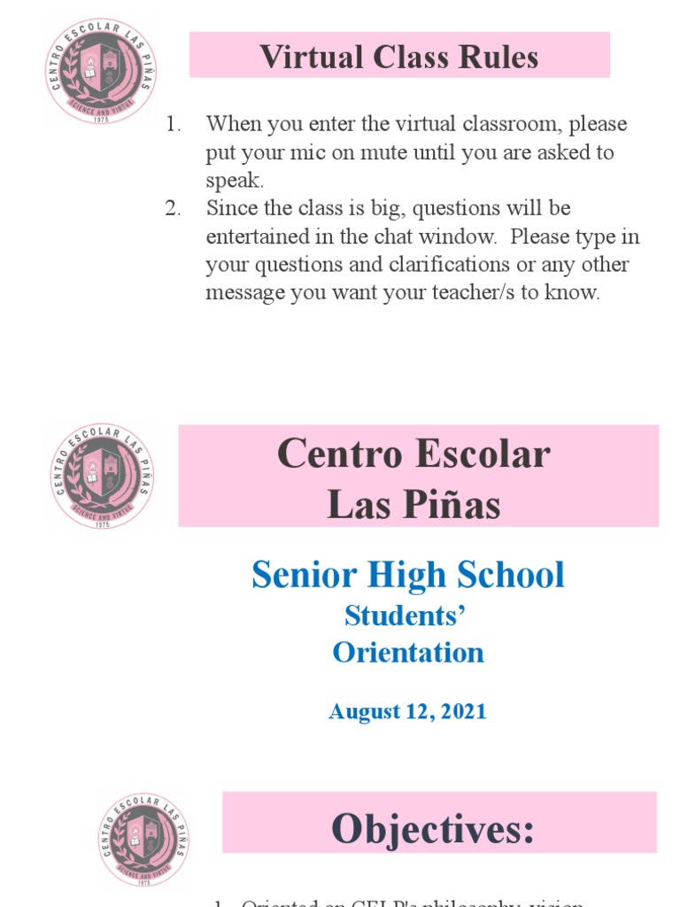 Student Orientation Powerpoint | PDF | Educational Technology | Learning