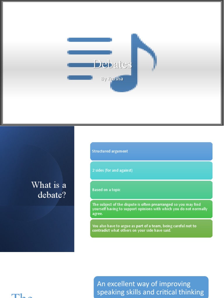 How To Do A Debate | PDF