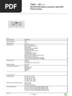 Datasheet Easergy MiCOM P14x - P143 - E-N - J | PDF | Power Supply | Equipment
