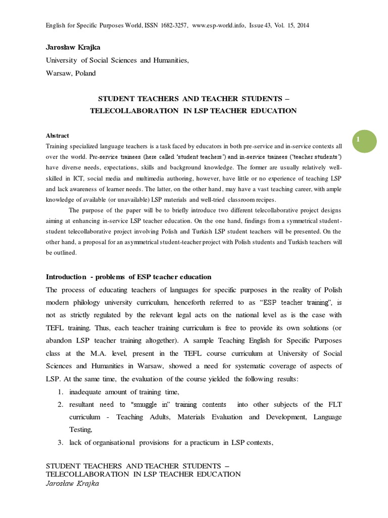 Student Teachers and Teacher Students | PDF | Teachers | Teacher Education