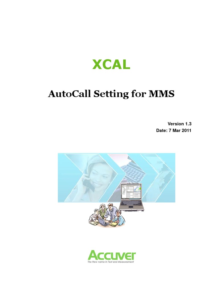 Accuver XCAL AutoCallSettingForMMS v1.2 | PDF | Multimedia Messaging ...