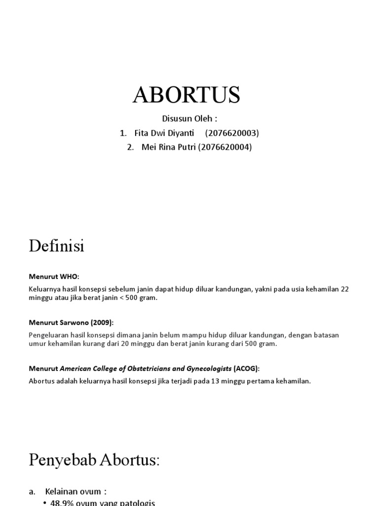 Abortus 1 | PDF | Pengembangan Diri
