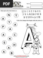Black White Alphabet Letters Collage Worksheets | PDF | Languages ...