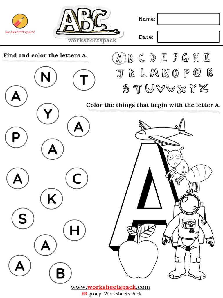 A To Z Alphabet Coloring Pages | PDF