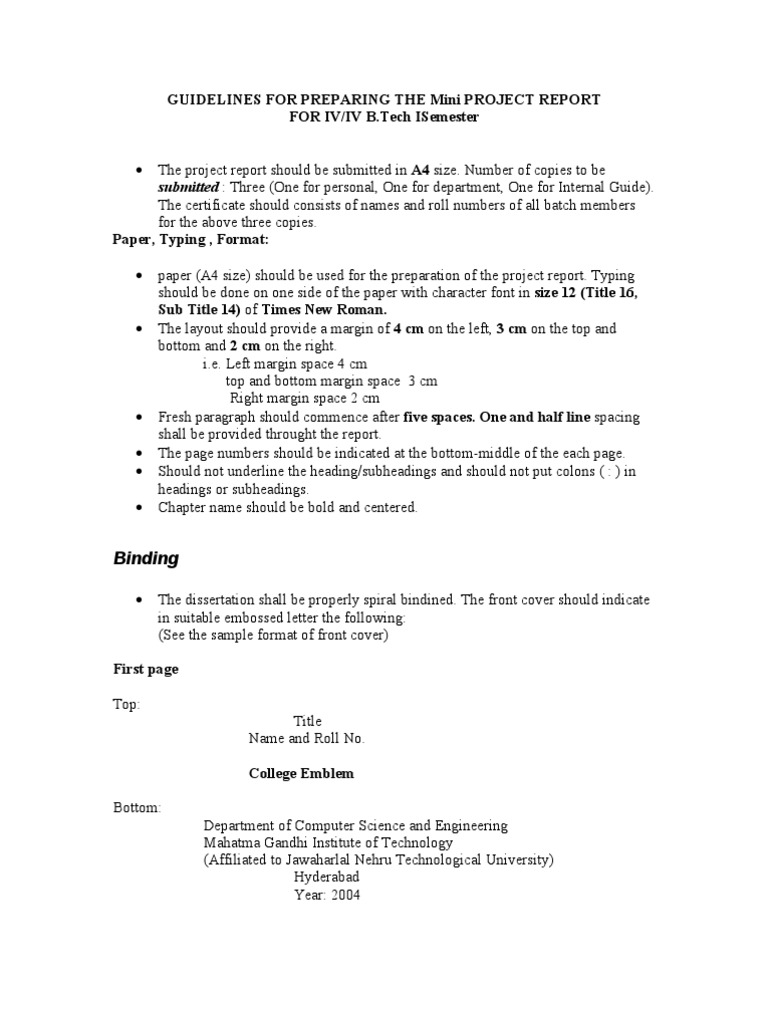 Guidelines for Mini Project Report | PDF | Class (Computer Programming) | Databases