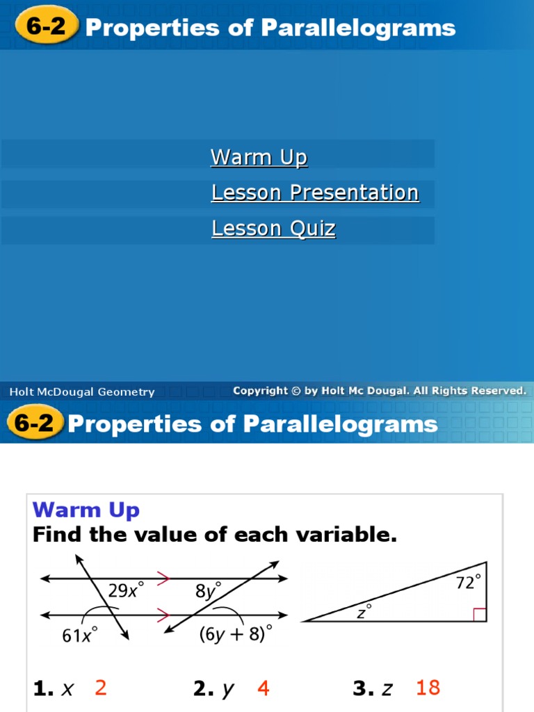 Warm Up Lesson Presentation Lesson Quiz | PDF | Vertex (Graph Theory) | Mathematical Relations