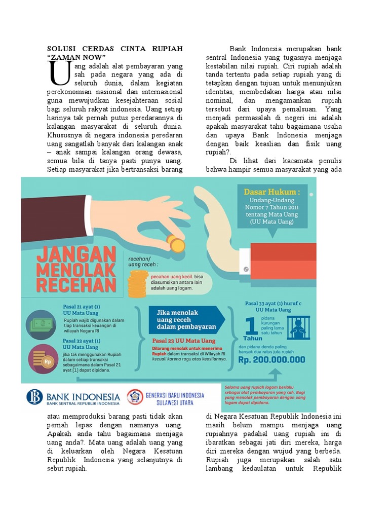 Essay Cinta Rupiah | PDF | Ilmu Sosial