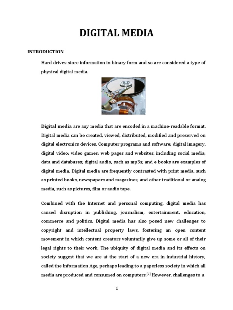 Digital Media | PDF | Mass Media | Computing