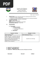 Detailed Lesson Plan in Basketball Grade 8 MAPEH. | PDF | Leisure | Games Of Physical Skill