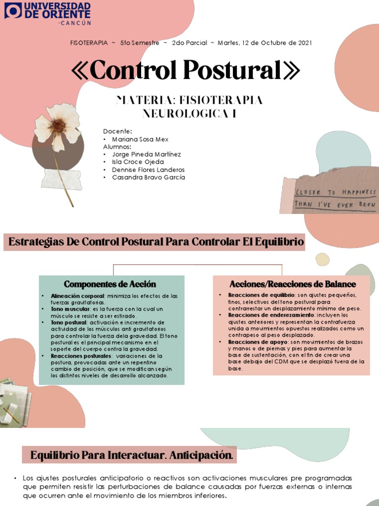Control Postural | PDF | Pie | Músculo