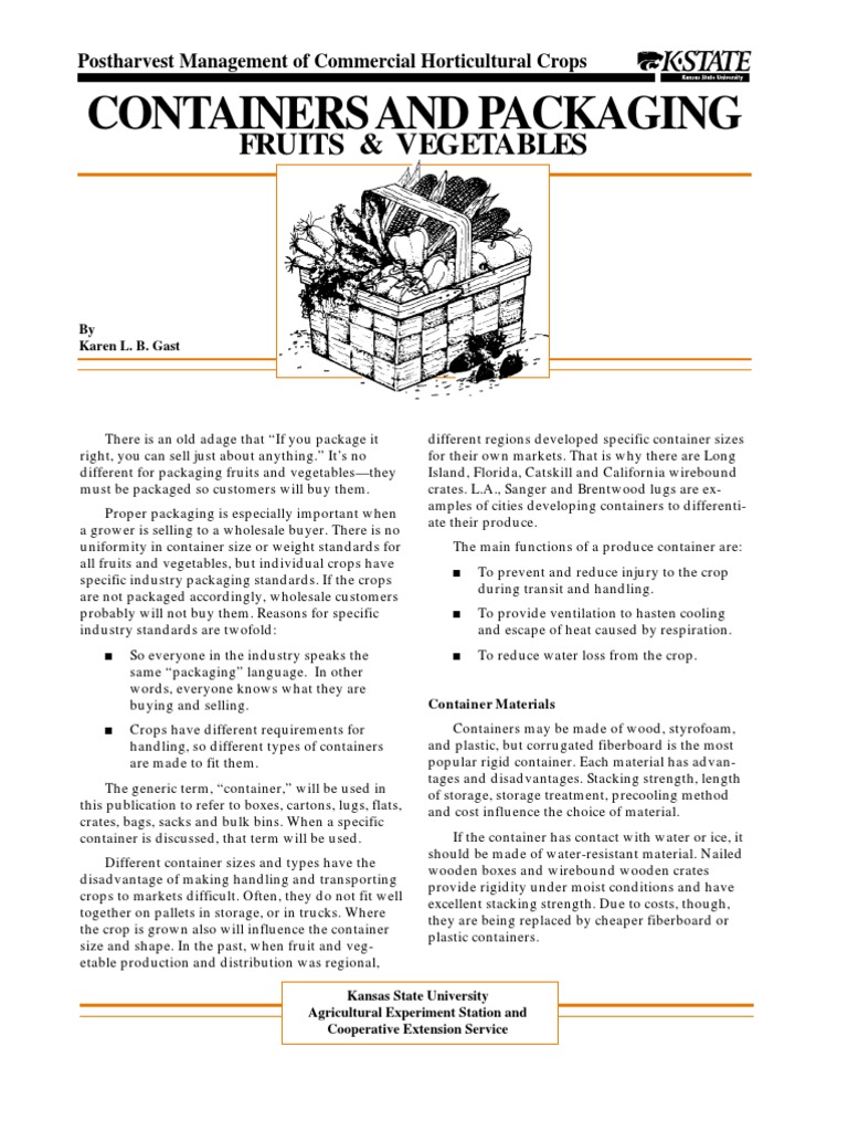 Containers and Packaging | PDF | Pallet | Packaging And Labeling