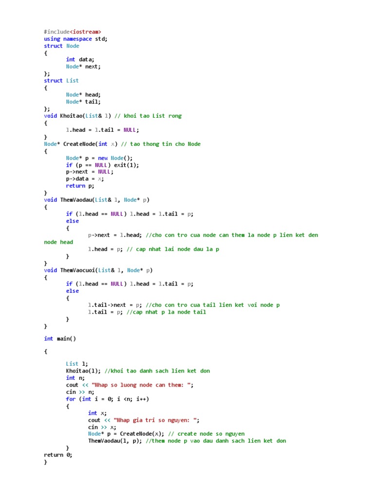 C++ Linked List Implementation | PDF | Computers