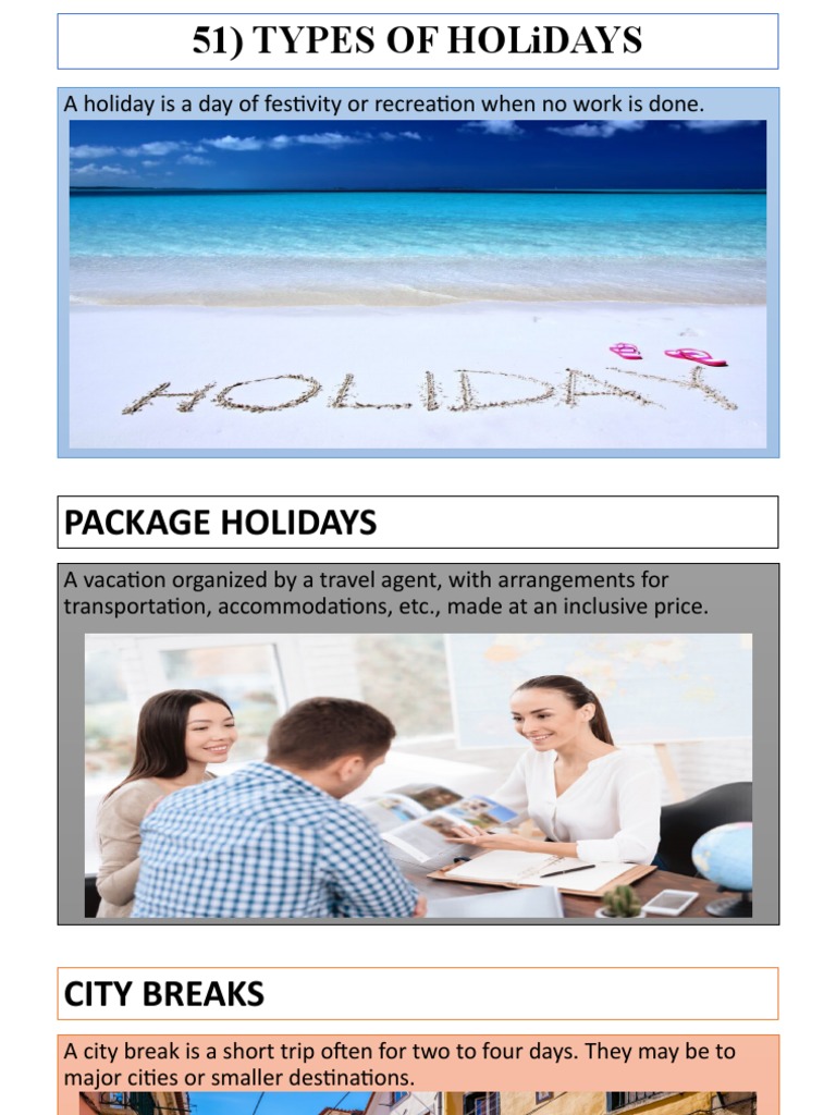 Types of Holidays | PDF