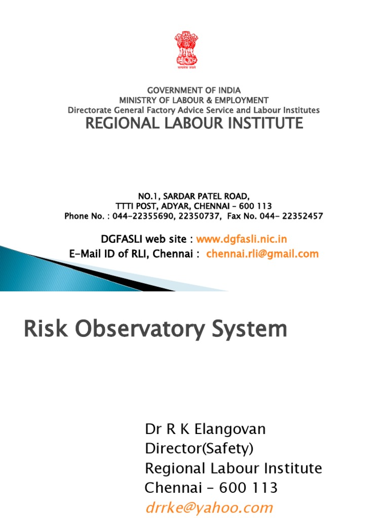 Risk Observatory System DR Rke | PDF | Occupational Safety And Health ...