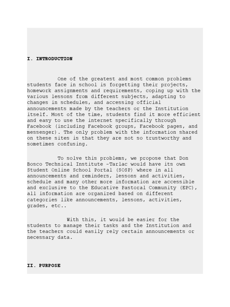 Sample Concept Paper | PDF | Facebook | Behavior Modification