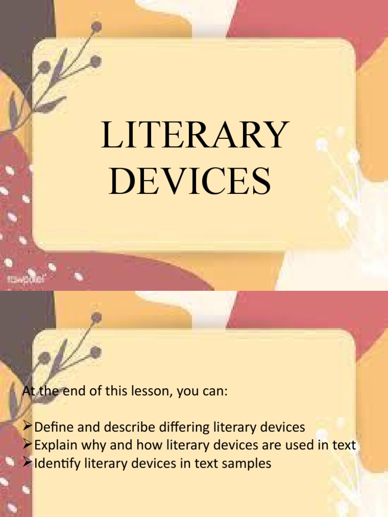 Literary Devices | PDF | Poetry | Metaphor