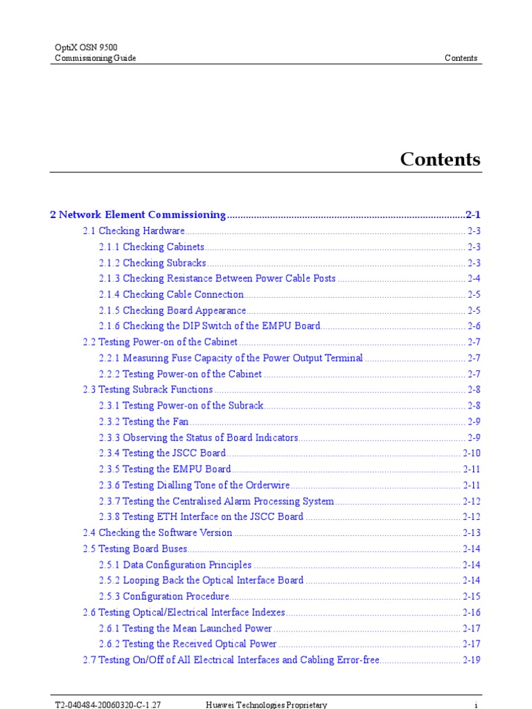 02-Chapter 2 Network Element Commissioning | PDF | Power Supply ...