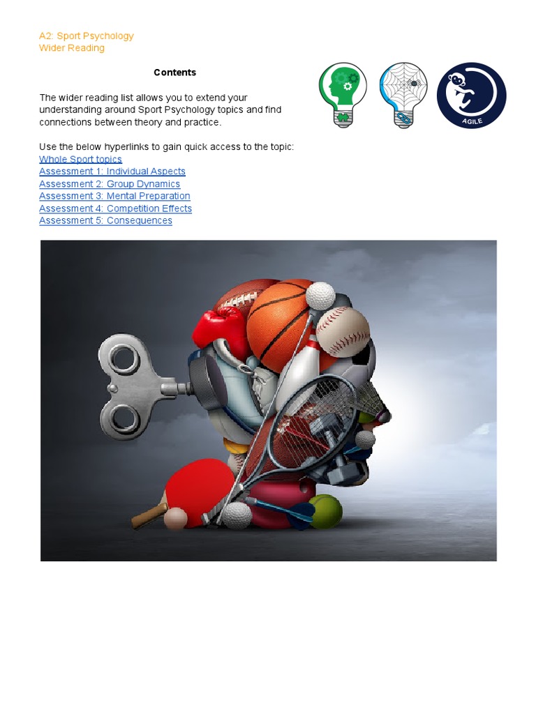 Sport Psychology: Wider Reading Guide | PDF | Psychology | Leadership