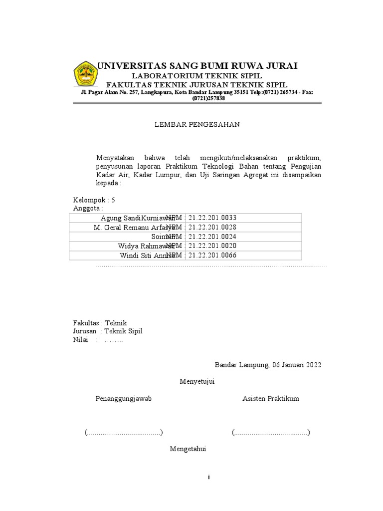 Lembar Acc | PDF