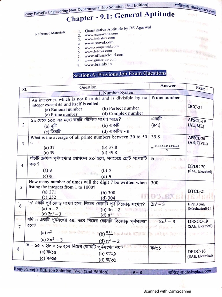 9.1 - General Aptitude - Rony - Parvez | PDF