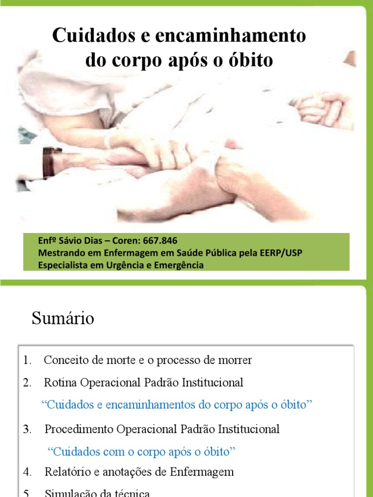 Aula 50 - Cuidados Com o Paciente Pós-Morte | PDF | Enfermagem | Autópsia