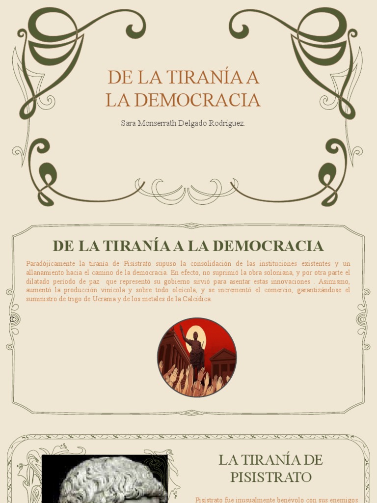 De La Tirania A La Democracia | PDF | Tirano | Democracia