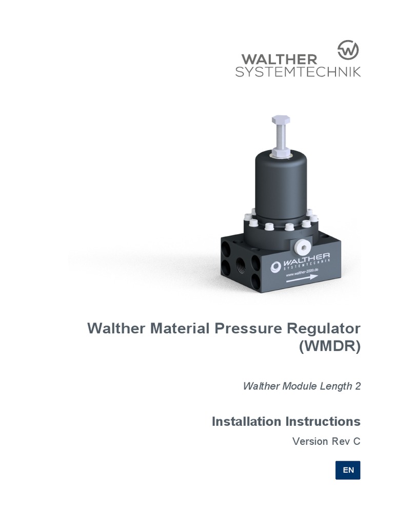 Material Pressure Regulator - en | PDF | Packaging And Labeling | Valve