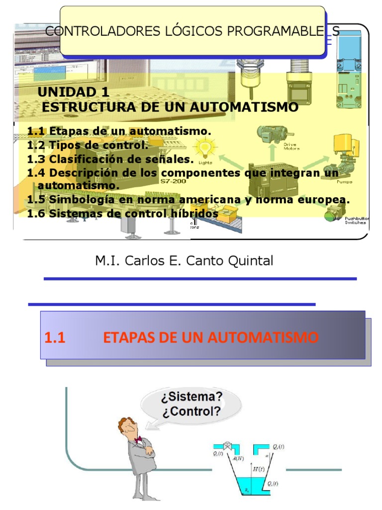 11 Etapas de Un Automatismo | PDF | Sistema de control | Controlador ...