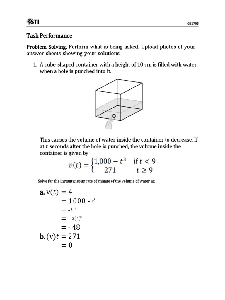 03 Task Performance 1 - ARG | PDF
